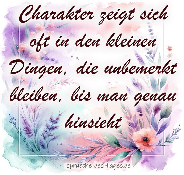 105 Charakter Sprüche zum Nachdenken - zweideutig oder eindeutig