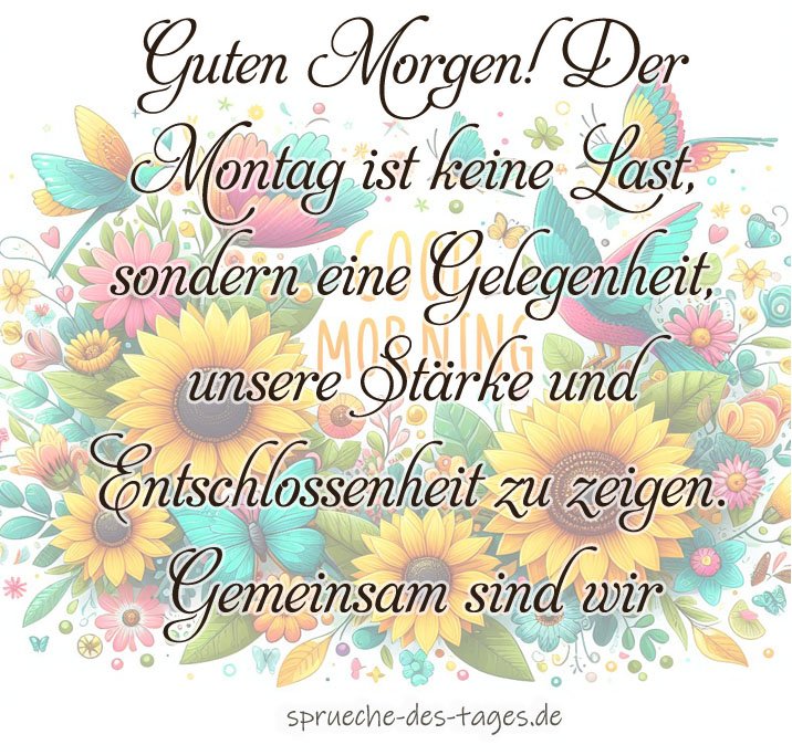Morgen Ist Montag Spruche