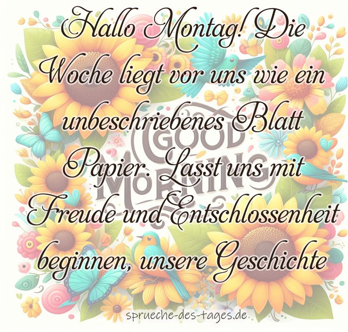 110 Guten Morgen Montag Bilder mit Sprüchen zum Wochenstart